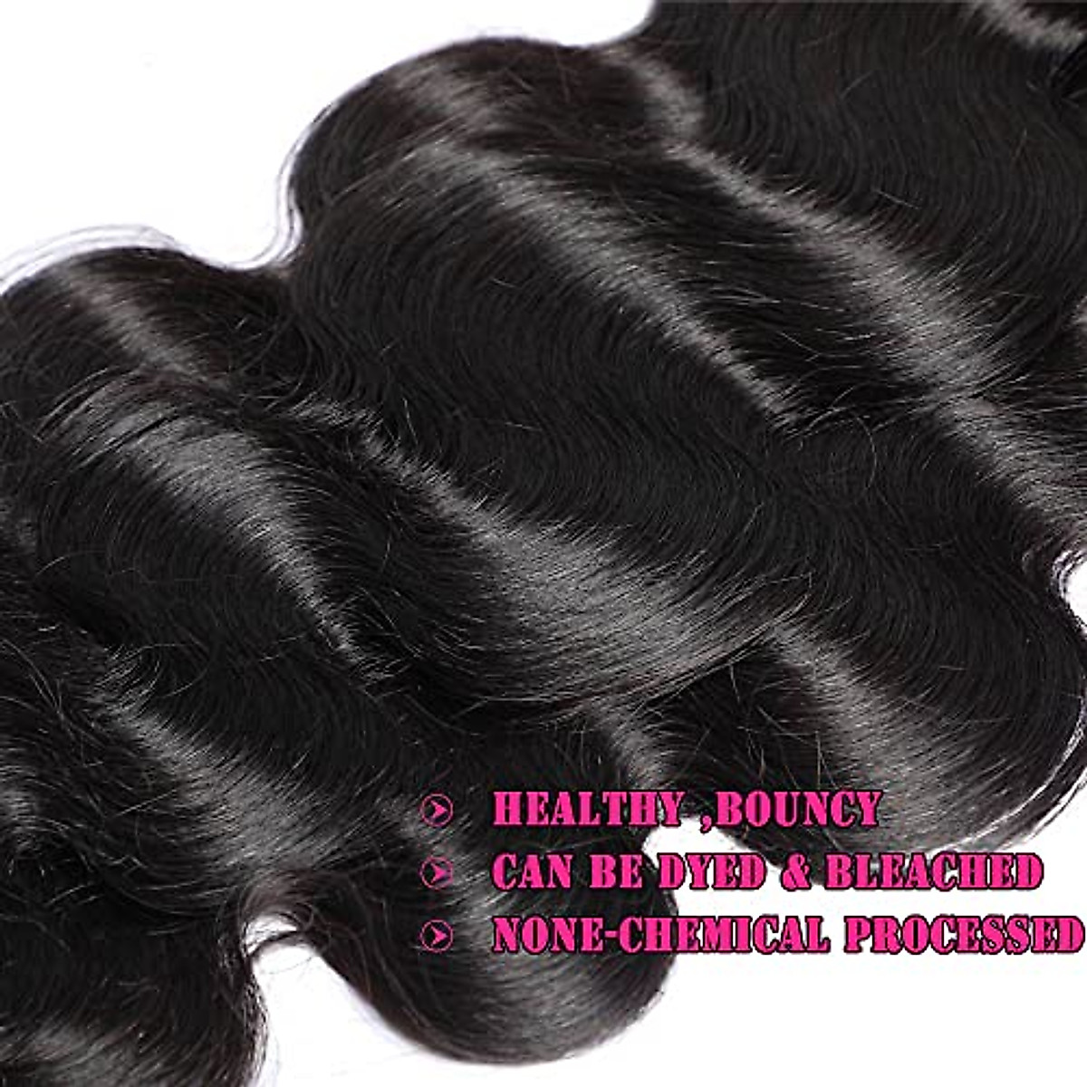 Glowig Body Wave Bundles 18 20 22 Inch 100% Unprocessed Virgin Human Hair Body Wave Bundles Body Wave 3 Bundles Human Hair Extensions for Black Women
