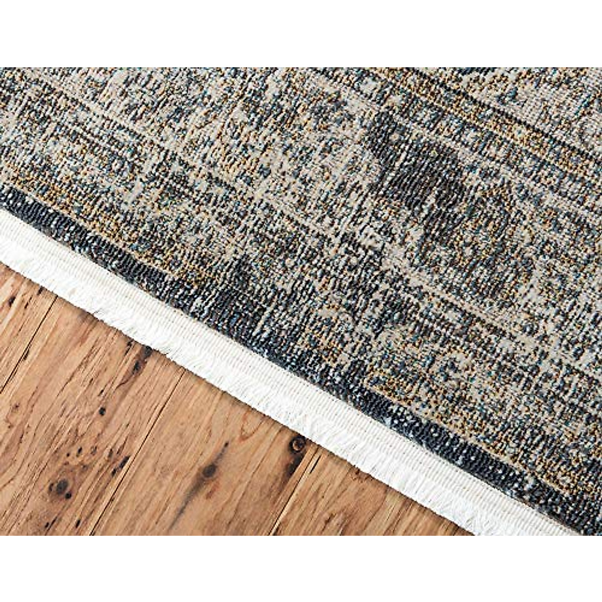Unique Loom Baracoa Collection Area Rug - La Cabana (5' 5" x 8' Rectangle, Fume Gray/ Brown)