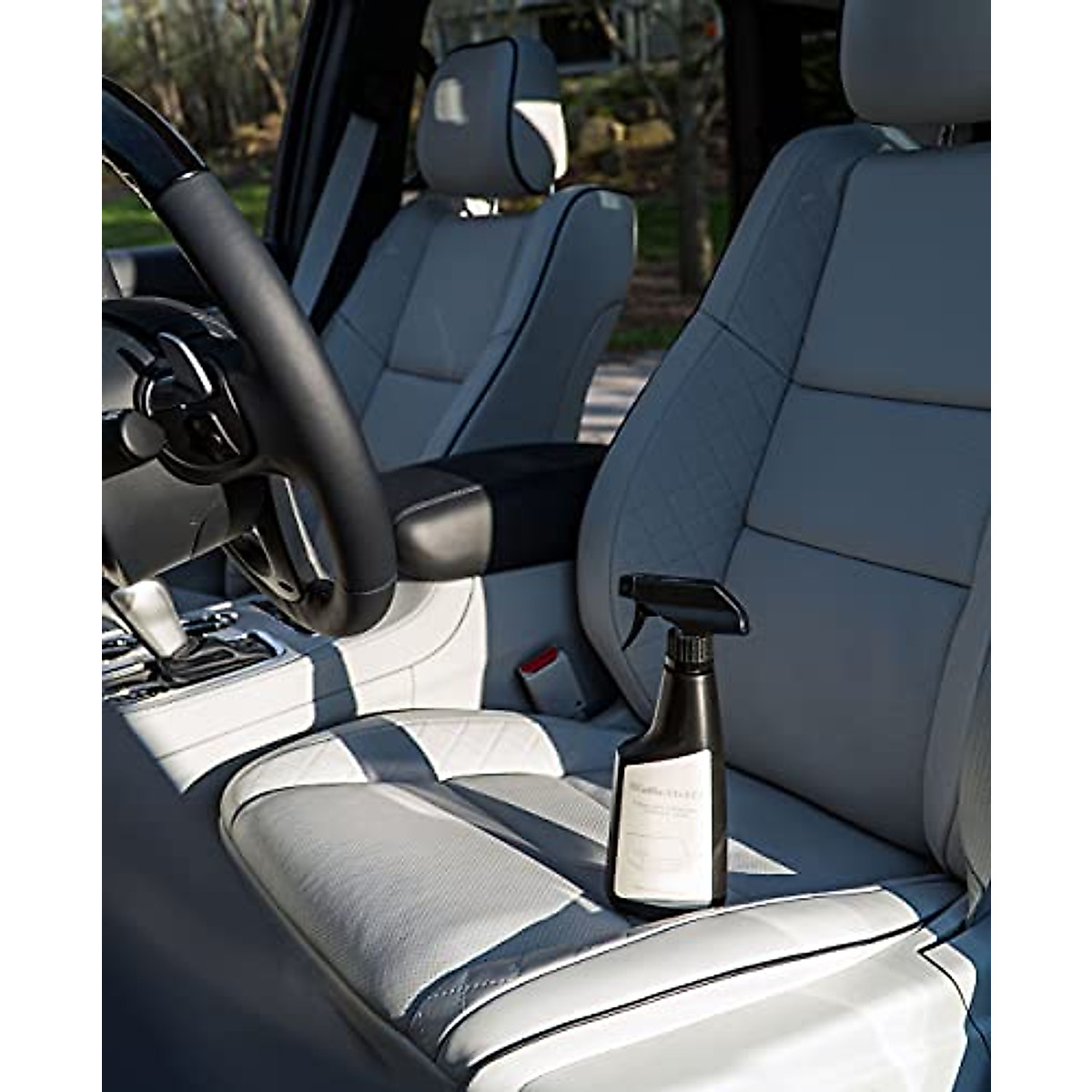 Cadillac Select Leather Furniture Cleaner and Conditioner for Couch, Car Auto Interior Seats, Bags, Jackets, Large Leather Surfaces – Complete Care Spray