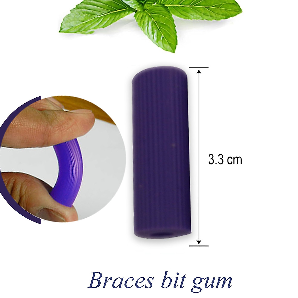 Dentosmile Chewies Seater for Invisalign Aligner Chompers Trays in Purple Colour with Carry Case
