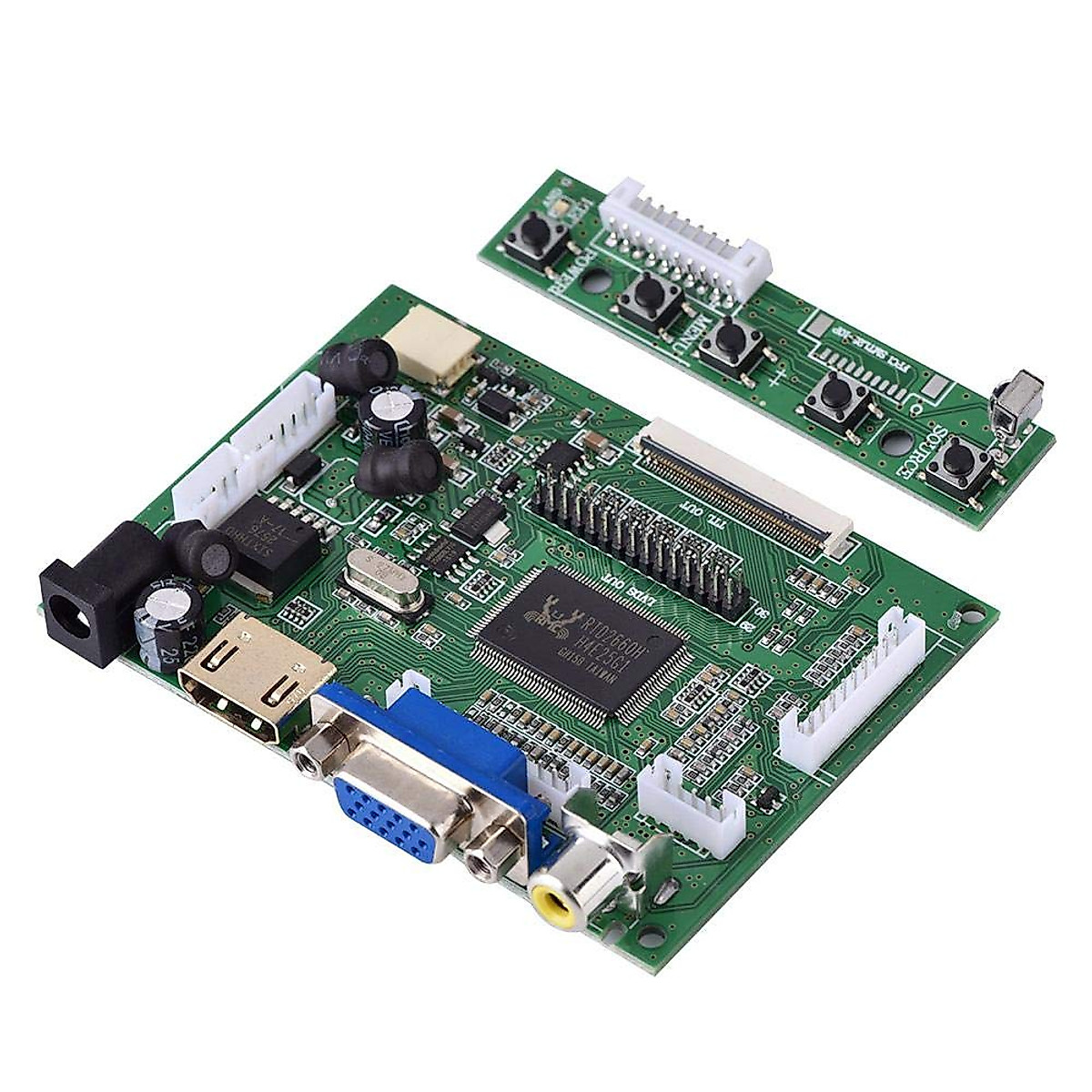 7 Inch Display Screen,HDMI 1024×600 USB isplay Screen + HDMI+VGA+2AV Driver Board Replacement for