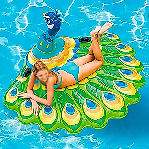 Glaceon Portable Adult Inflatable Water Mount Large Pool Float Row Toys Swimming Ring Suitable The Beach Summer Party Outdoor Water Recreation