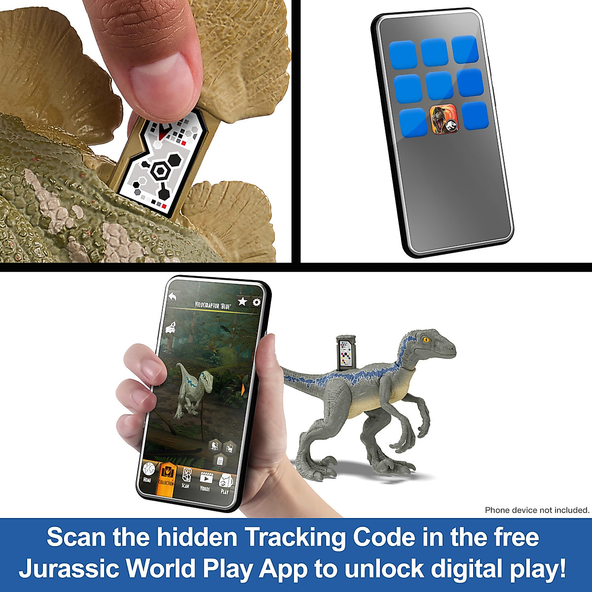 Mattel Jurassic World Strike Attack Guaibasaurus Dinosaur Toy with Single Strike Action, Movable Joints, Action Figure Gift with Physical & Digital Play