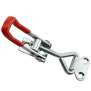 4PCS Latch Catch Cabinet Boxes Handle Toggle Lock Clamp Hasp Silver 4001