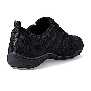 Skechers Women's Breathe Easy-Infi Knity Sneaker, Black, 7