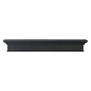 Pearl Mantels Mantel Shelf, 72", Black