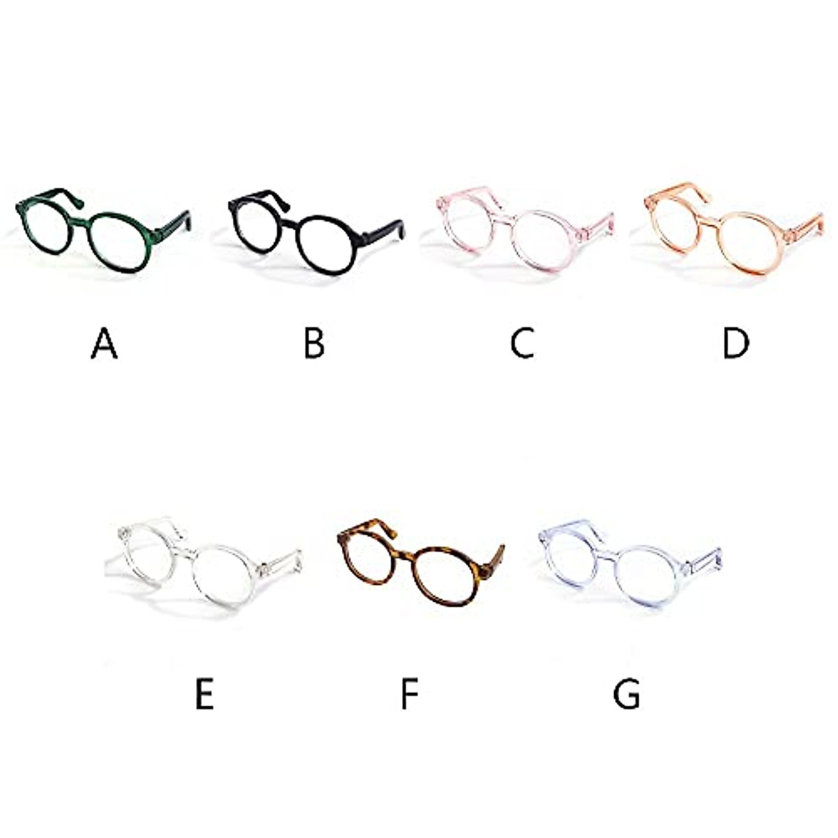 WEISHA Cat Glasses Cute Pet Glasses Plastic Transparent Cat Sun Glasses Dog Personality Pet Dress Up Pet Decor Accessories Photos Props(Pink)