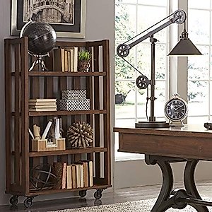 Liberty Furniture Industries Arlington House Open Bookcase, W37 x D15 x H60, Medium Brown