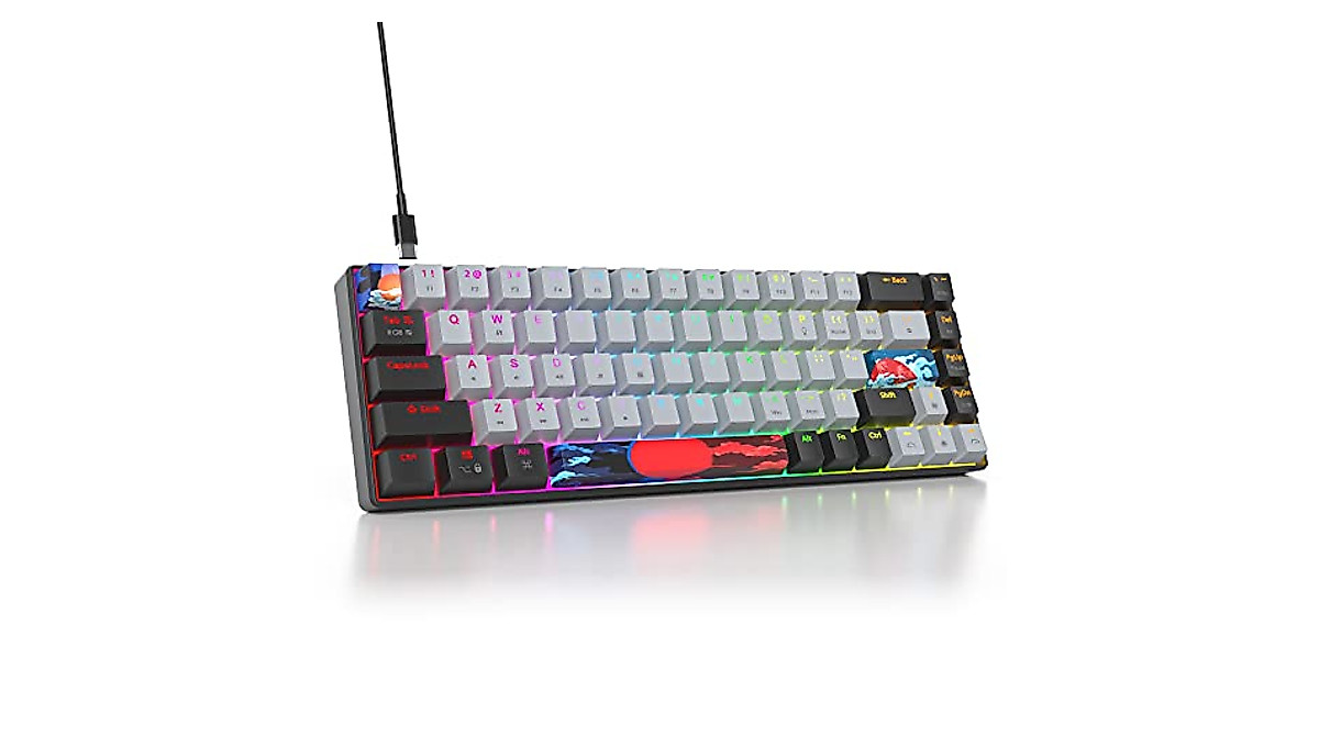 Compact 60% RGB Mechanical Gaming Keyboard | Red Switch