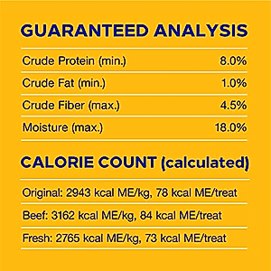PEDIGREE DENTASTIX Large Dog Dental Care Treats Original, Beef & Fresh Variety Pack, 2.73 lb.Pack (51 Treats)