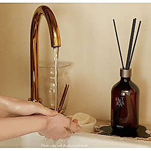 hetras Premium Reed Diffuser: Set of 2 x 16.9oz (1,000 ml) Large Capacity | Fragrance Oil Diffuser & Sticks for Home Decor & Office Decor & Bathroom Decor - Gifts for Loved one (Hug Soap)