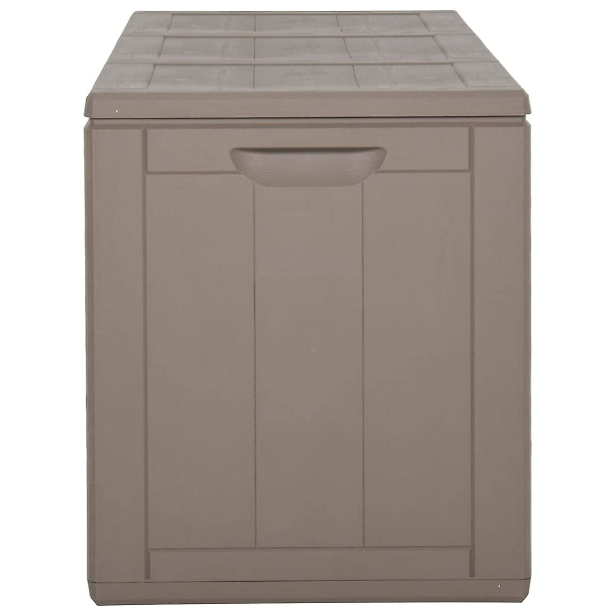 RINDIGOO Patio Storage Box 71.3 gal Brown PP Rattan,Outdoor Storage Chest with Ample Space for Patio, Garden, and Terrace Weatherproof & UVResistant Storage Boxes, Outdoor Furniture