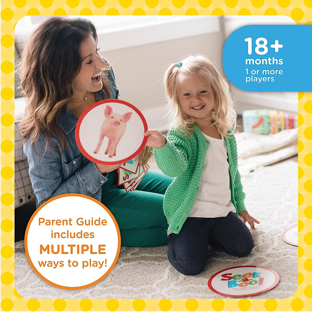 MindWare Seek-a-Boo Seek and Find Memory Game and Toddler Flash Cards Matching Game