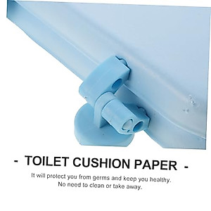 Uonlytech 2pcs Toilet Lid Portable Bidet for Round Toilet Potty Replacement Toilet Seat Cover Round Bidet Toilet Standard Toilet Seat Toilet Seats for Bathroom Toilets Potties Sky-blue Foam