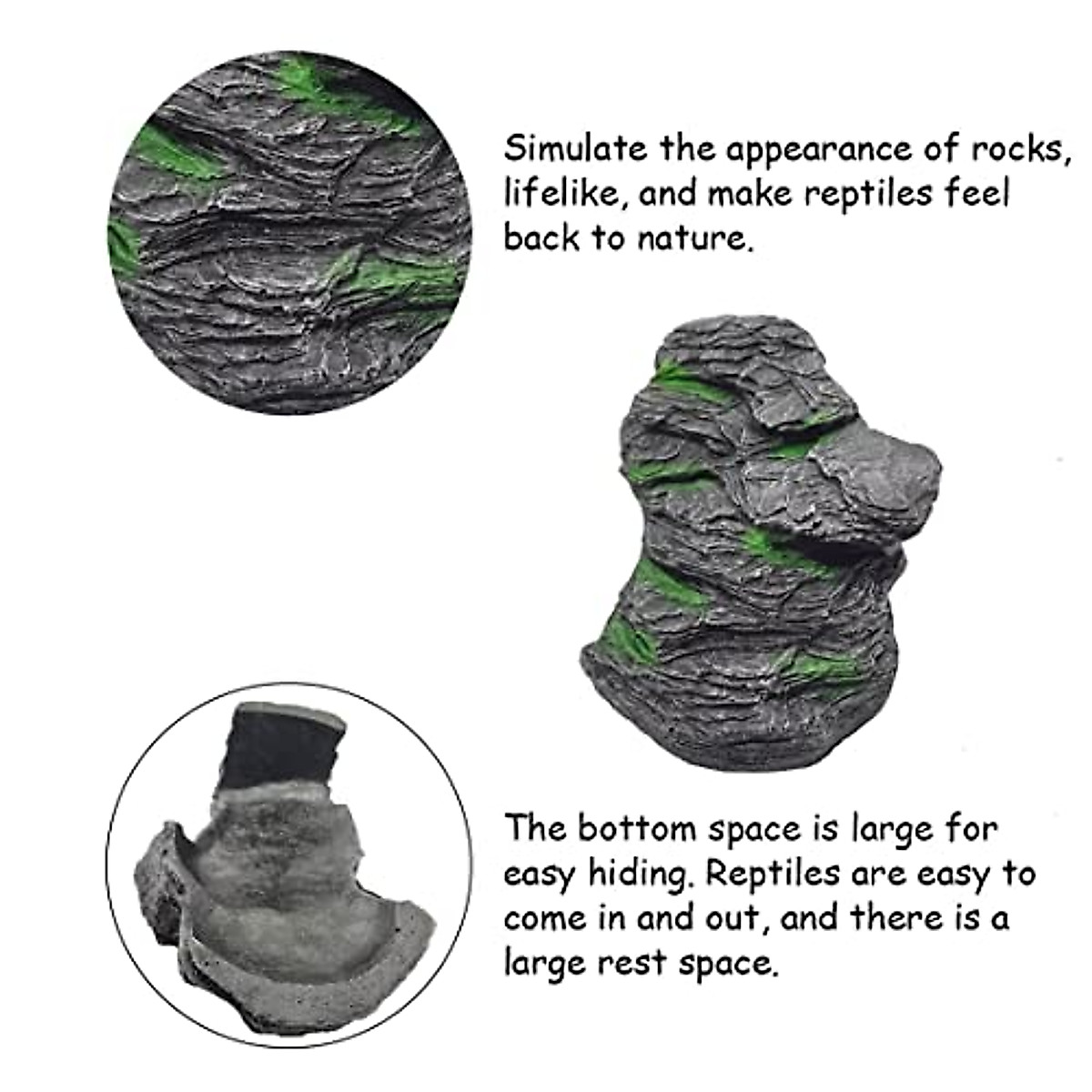 Turtle Basking Platform,Tortoise Dock Resting Rock Turtle Climbing Ramp Shale Step Ledge Aquarium Terrarium Decoration for Tortoise Bearded Dragon Lizard Chamelon Frog Gecko Snakes Iguana Betta Fish