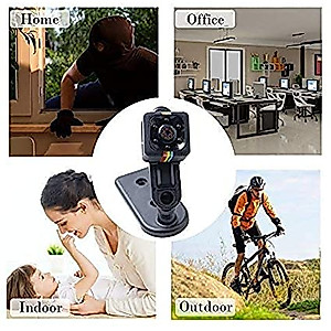 Mini Camera Nanny Cam Baby Camera Dashboard Cam Doorbell Cam 720P/1080P Cop Cam - SQ11 HD Camera Small Infrared Camera Night Vision No Wifi Needed Pocket Camera Bike Cam Tiny Helmet Cam
