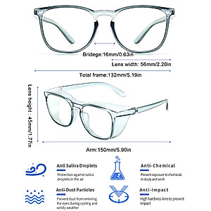 Dollger Safety Glasses Anti Fog Protective Goggles Eye Protection Glasses Safety Goggles