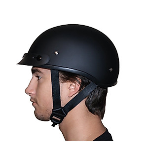 Motorcycle Helmet Half Skull Cap - Lightweight & Stylish DOT Approved Helmets for Adults - Perfect for Men and Women Riders - Comfortable & Secure Fit- Stylish Protection for Everyday Riding