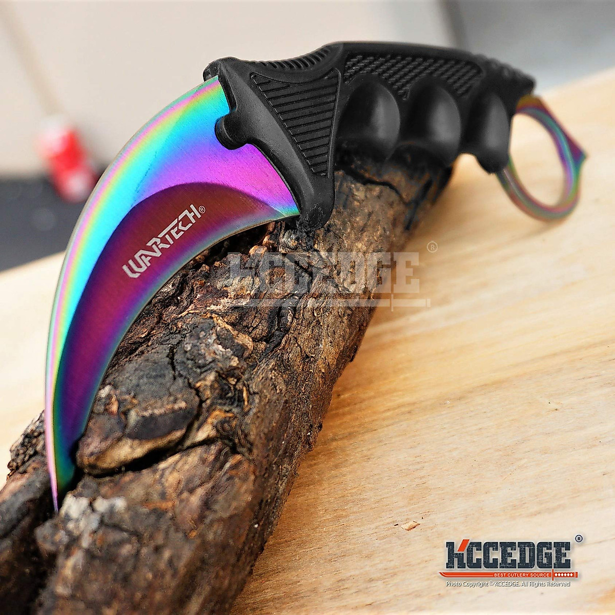 CSGO Karambit Advanced Tactical Knife Survival Knife Hunting Knife Fixed Blade Knife Razor Sharp Edge Camping Accessories Camping Gear Survival Kit Survival Gear 51763 (Fade)