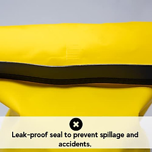 iChewie - Go Bag - Waterproof Dry Bag - Roll Top Compression Sack Keeps Gear Dry for Kayaking, Beach, Rafting, Boating, Hiking, Camping, Fishing, and more - 10L Black