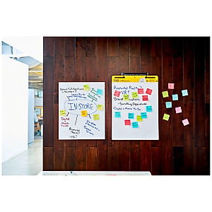 Post-it Super Sticky Easel Pad, 25 x 30 Inches, 30 Sheets/Pad, 2 Pads (560), Large White Grid Premium Self Stick Flip Chart Paper, Super Sticking Power