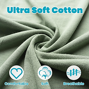 Newborn Baby Knotted Gown, Super Soft Silky Infant Long Sleeve Sleeper for Baby Girl and Boy Sleeping Bag with Mittens and Hat & Bowknot Set (Extra Long)