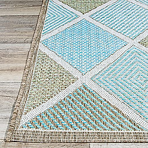 Couristan 2470/2007 Monaco Meridian Area Rugs, 2-Feet by 3-Feet 7-Inch, Multi