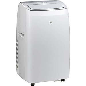 Arctic Wind 2APP14000 14,000 BTU Portable Air Conditioner with Heat Pump, for Rooms Sq.Ft, Remote Control, 24 Hour Timer, Wheels, LED Display, White, Up to 550 Sq. Ft