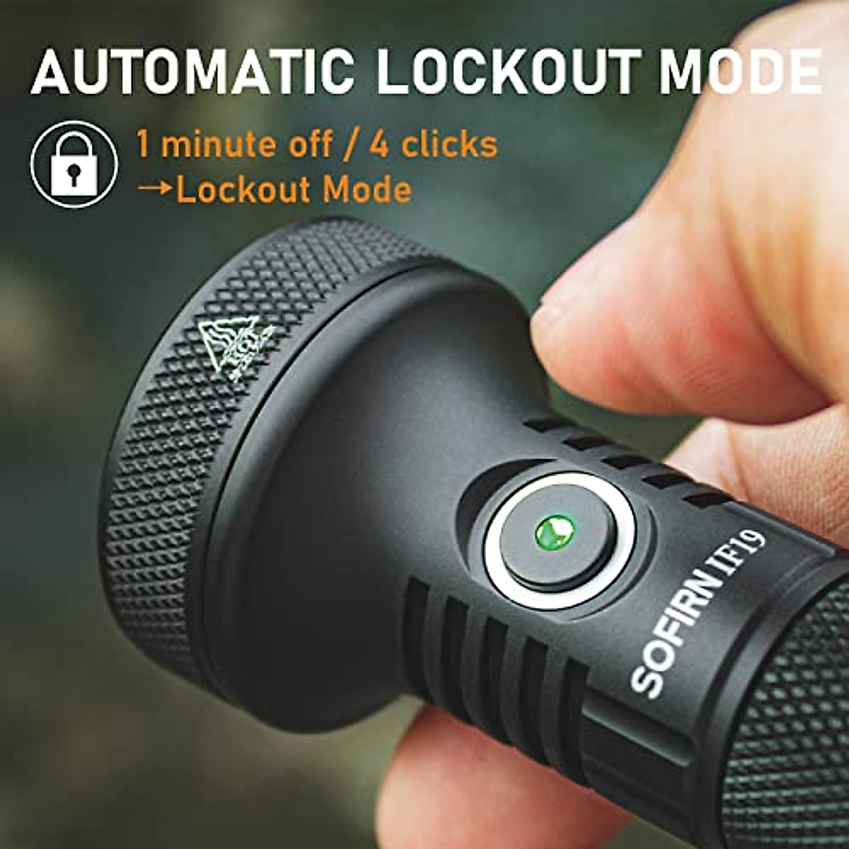 sofirn Small Flashlight Rechargeable 2000 Lumens, IF19 EDC Flashlight 431 Meters Long Throw, Mini Flashlight Super Bright with SST40 LED, TIR Lens, for Emergency, Searching, Camping, Hiking