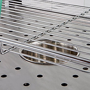 Barton Commercial 3-Tier Food Warmer w/27 Display Case 1200W Electric Buffet Restaurant Countertop Pizza Hot Dog