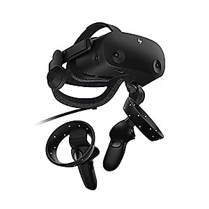 HP Reverb G2 VR Headset with Controller, Adjustable Lenses & Speakers from Valve, 2160 x 2160 LCD Panels, for Gaming, Ergonomic Design, 4 Cameras, Compatible with SteamVR & Windows Mixed Reality