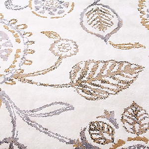 SUPERIOR Amary 5' x 8' Indoor Area Rug, Gray