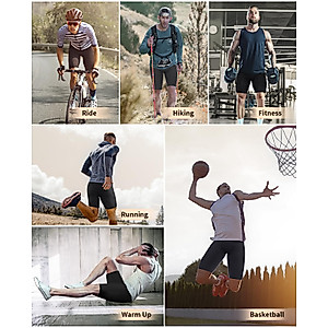 Niksa 3 Pack Compression Shorts Men Quick Dry Black Performance Athletic Shorts-L