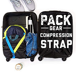 Compression Strap for Packable Luggage Organizer - Packing Our Collapsible Hanging Shelves in Your Suitcase Backpack & Carry-On Bags has Never Been Easier - Designed for Pack Gear Travel Accessories