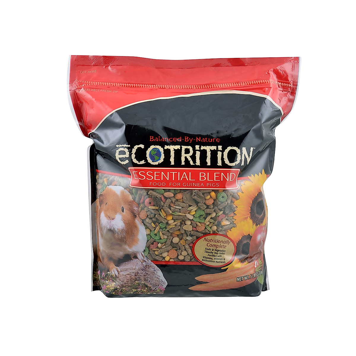 Ecotrition Essential Blend Food For Guinea Pigs, Resealable Bag, 5 lbs
