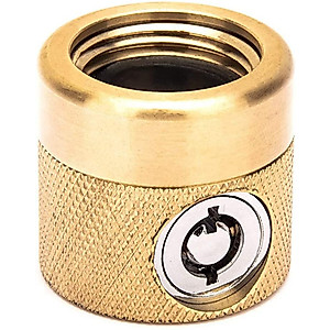 Flow Security Systems The FaucetLock | Heavy Duty Brass Construction | Prevents Water Theft & Secures Outdoor Bibbs | Promotes Water Conservation | Keyed The Same | FSS 50 | 1 Pack