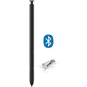 F-TECH S22 Ultra S Pen (WithBluetooth) Replacement for Samsung Galaxy S22 Ultra 5G All Versions Touch Stylus Pen with 5*Tips/Nibs (Black)