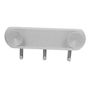 YARNOW 1pc Storage Rack Washcloth Holder Pan Holder Pot Lid Rack Wall Shelf Brackets Pot Lid Holder Pot Lid Storage Rack Wall Organizer Rack Chopping Board Stand Tableware Plastic Grey