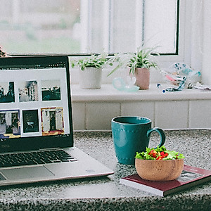 Angoily Round Acacia Wooden Bowl 3 inch Handmade Calabash Bowl Small Wooden Bowl Perfect for Nuts, Candy, Appetizer, Snacks, Olive and Salsa