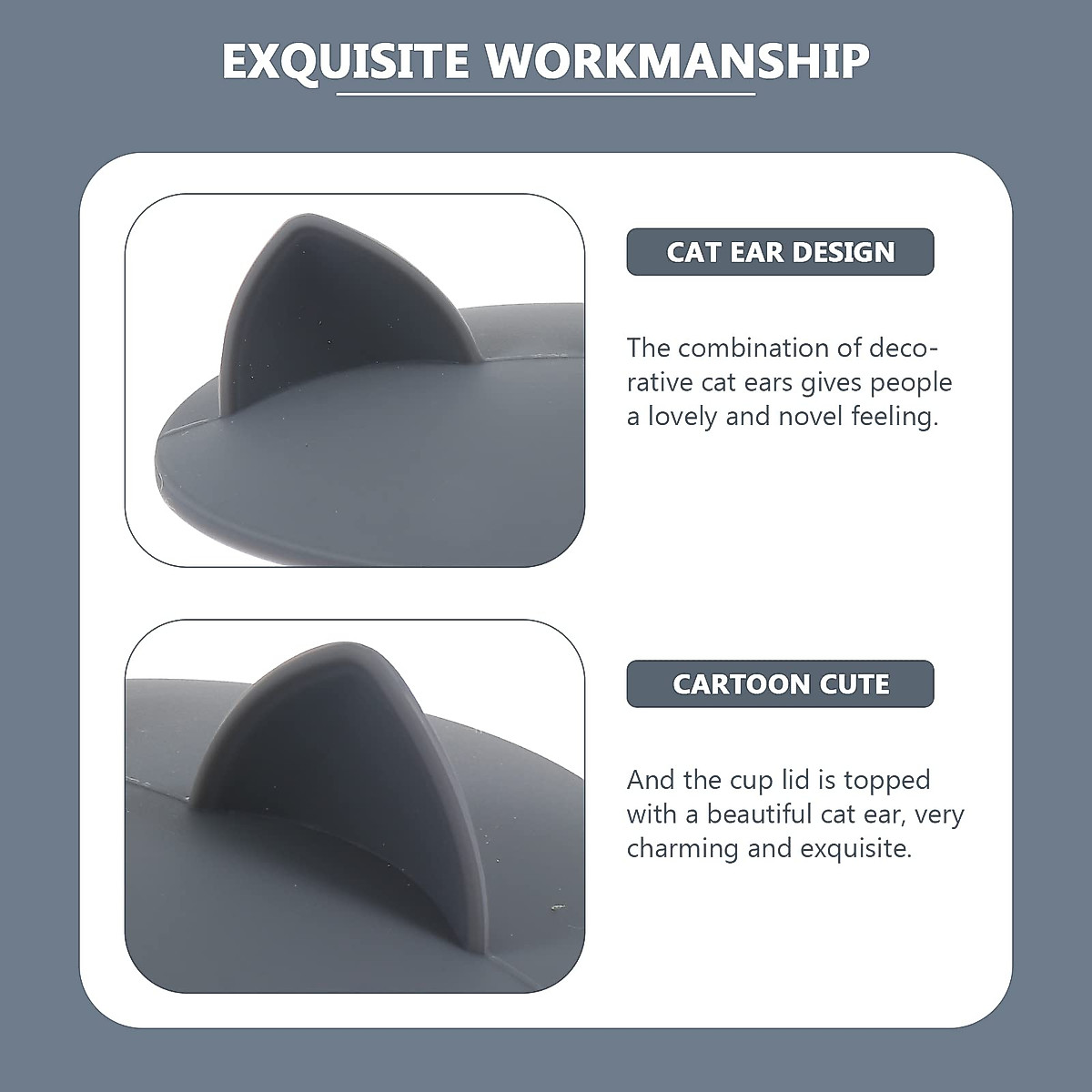 3pcs Cup Lid Silicone Lids for Cups Coffee Mug Lid Glass Coffee Tumbler Silicone Mug Cover Cup Seal Lid Glass Tea Cups Leak-proof Bottle Lid Wide Mouth Suction Bowl