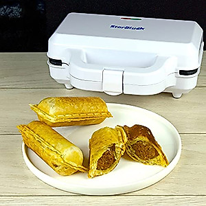 Sausage Roll Maker by StarBlue with FREE Recipe ebook – Make 4 Quick and Delicious Breakfast Sausage Rolls and Snacks in Minutes AC120V 60Hz 850W