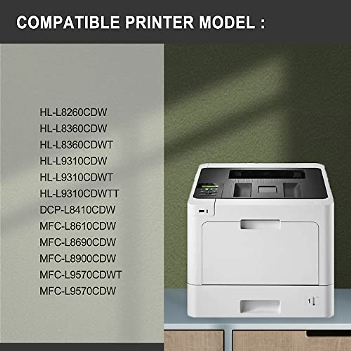 DRAWN [3-Pack, 1C+1M+1Y] TN431C TN431M TN431Y Toner Cartridge Compatible Replacement for Brother TN-431 TN431 HL-L8360CDWT L8260CDW L8360CDW L9310CDW L9310CDWT L9310CDWTT Printer Ink