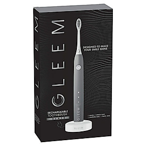 Gleem Rechargeable Electric Toothbrush, Slate Gray