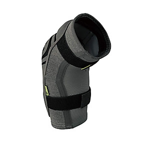 IXS Carve Evo+ Breathable Moisture-Wicking Padded Protective Elbow Guard, Elbow Protector, Elbow Sleeve, Elbow Pads Women & Men, Mountain Bike Pads, (Grey, S)