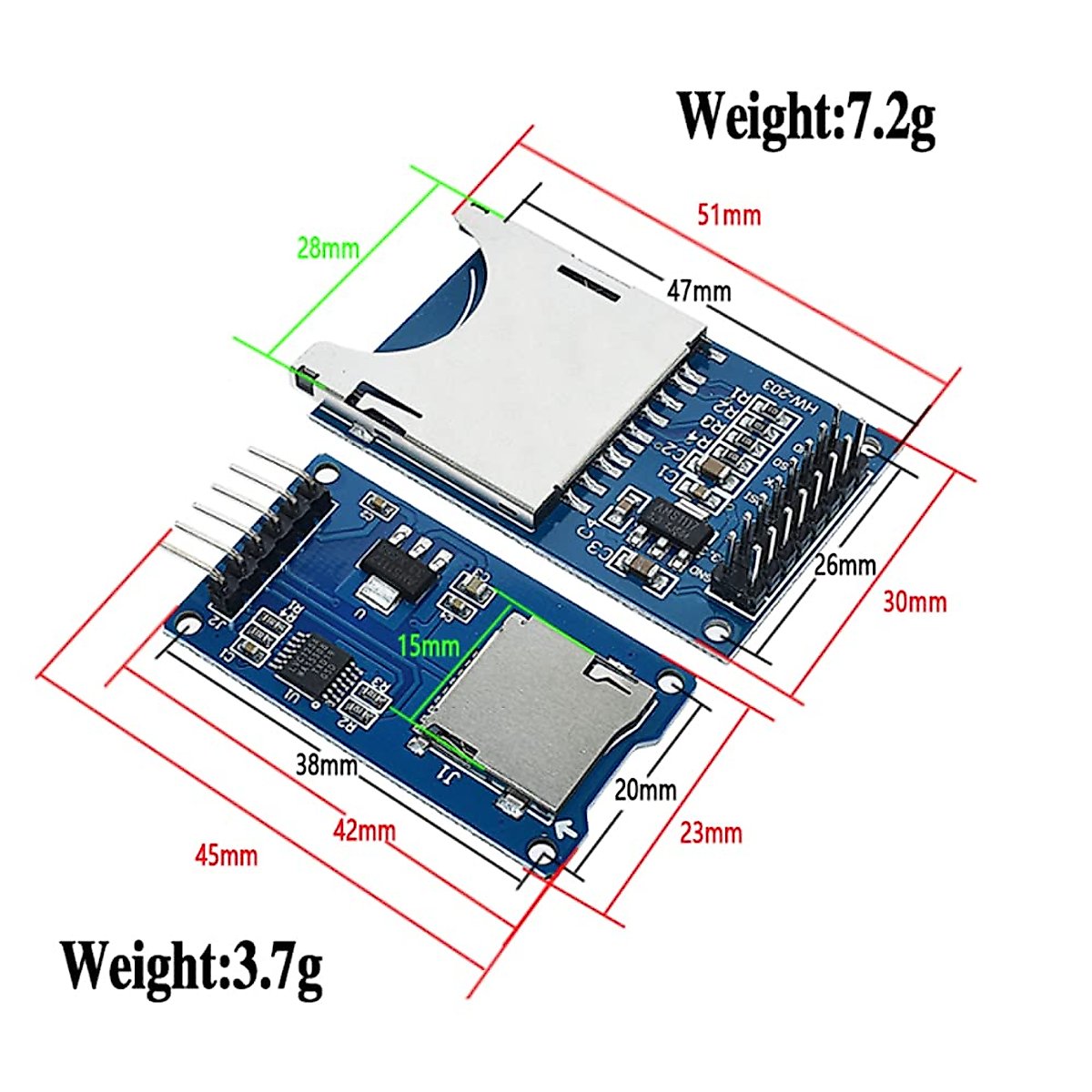 Micro SD Storage Expansion Board Micro SD TF Card Memory Shield Module SPI Suitable for Arduino Promotion-TF Module
