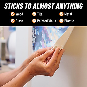 Gorilla Removable Mounting Putty, 84 Pre-cut Squares, Off White (Pack of 3)