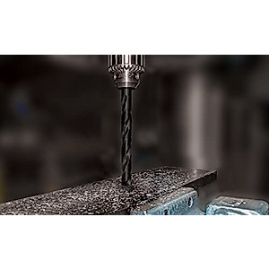 Century Drill & Tool 24713 Pro Grade Black Oxide Drill Set, 13 Piece, Made in The USA, for Wood and Metal