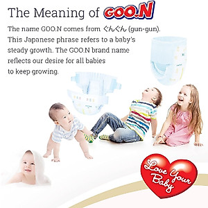GOO.N Plus+ Diapers S Size (up to 18 lb) Unisex 1-Pack 70 Count Tape Straps Sensitive Skin, Made in Japan