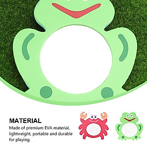 2pcs Mirror Bath Toy Baby Toddler Cartoon Frog Crab Mirror Bathing Plaything Water Toy for Kids Toddler