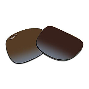 Ray-Ban Original JUSTIN RB4165 55M Brown Gradient Polarized Replacement Lenses For Men For Women + BUNDLE with Designer iWear Complimentary Care Kit